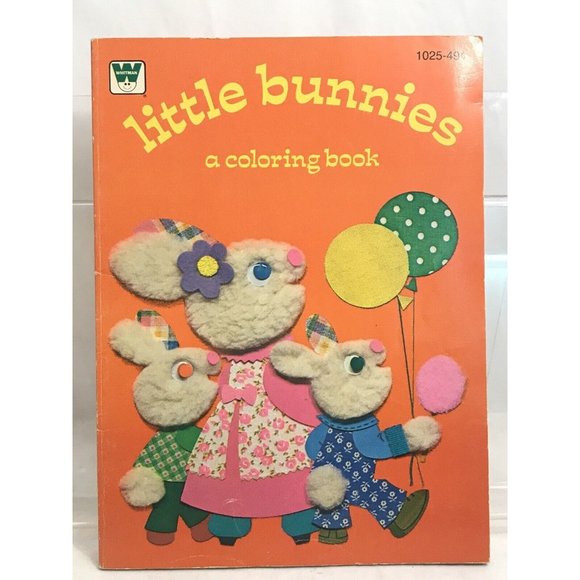 Other | 1976 Easter Whitman Coloring Book Little Bunnies Rabbits ...